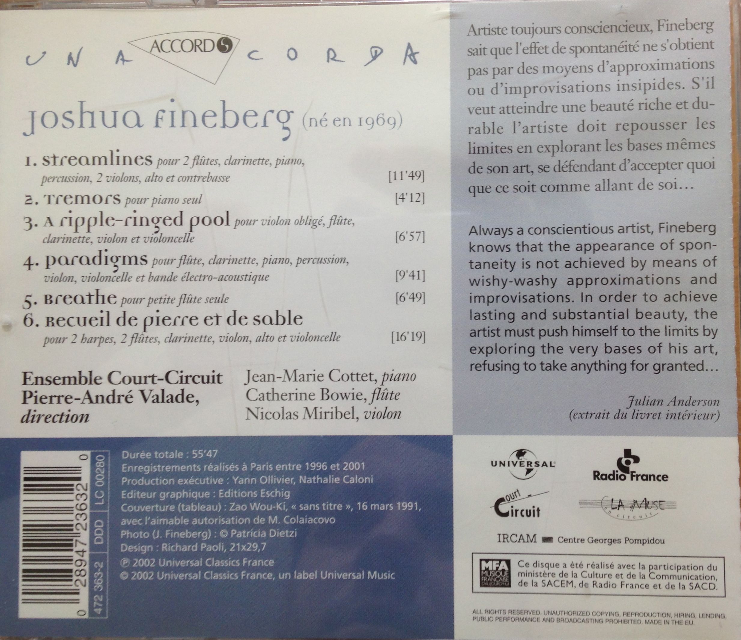 discography | Joshua Fineberg